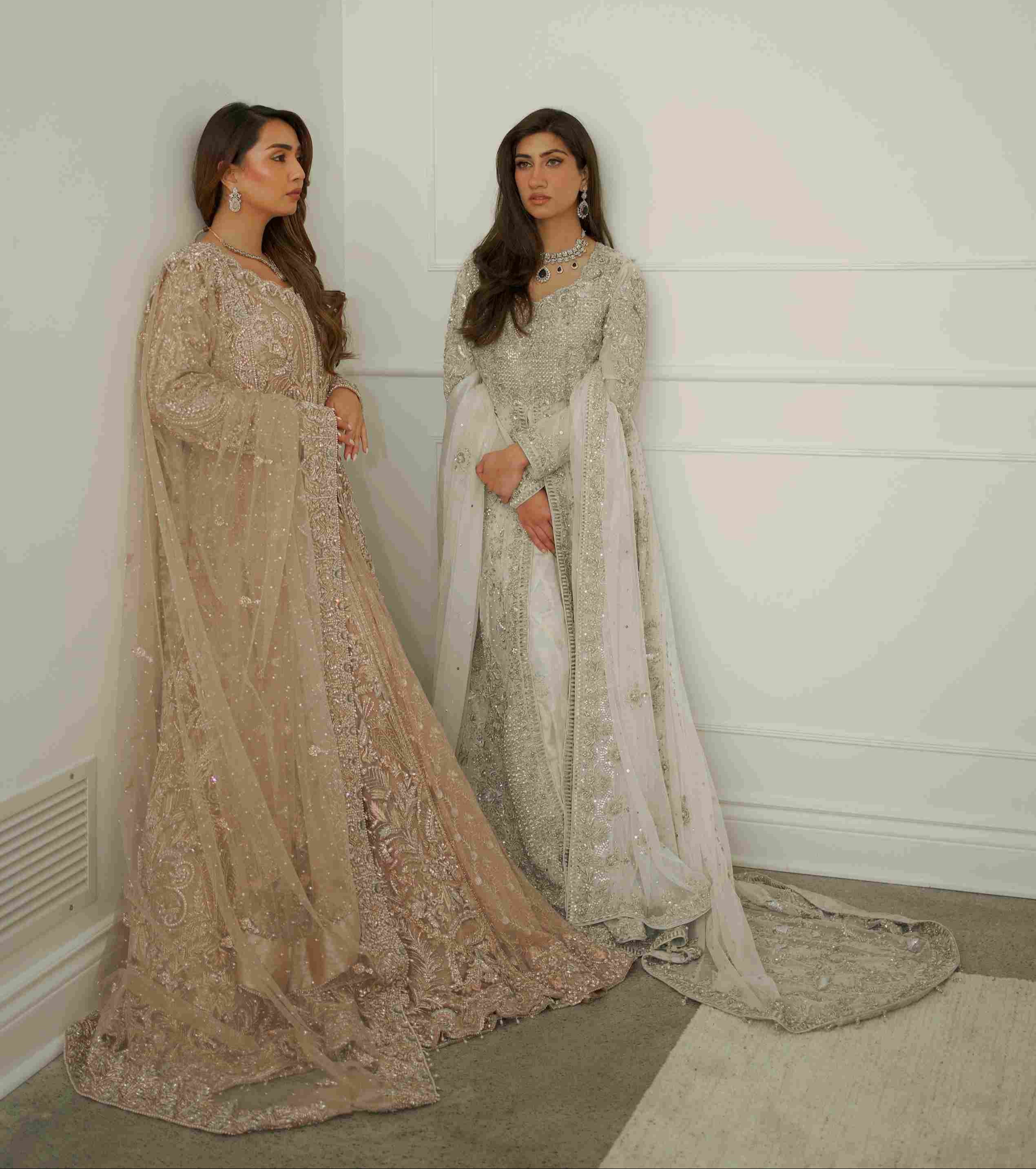 Zyva- White Pakistani bridal dress – Karigur