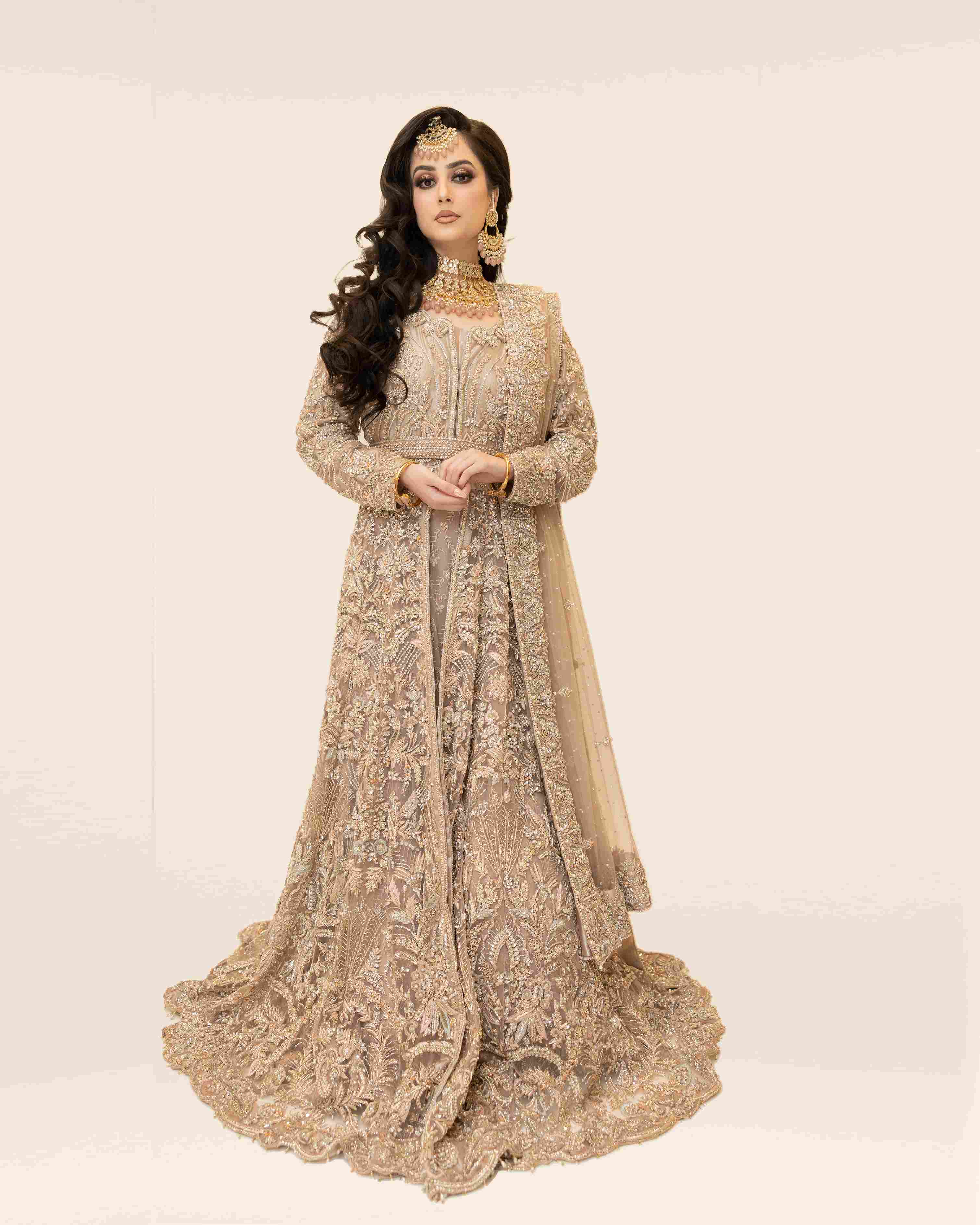 Safia- Blush Pink Pakistani bridal dress – Karigur